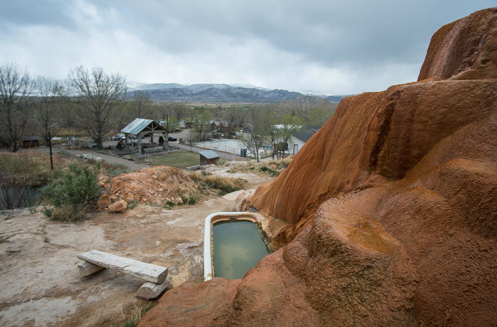 Mystic Hot Springs & Hippie Bus Hideaway in Utah - Trailing Away
